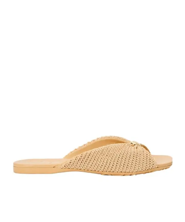 Loewe Slip-on Raffia-effect Sandals - Natural Color