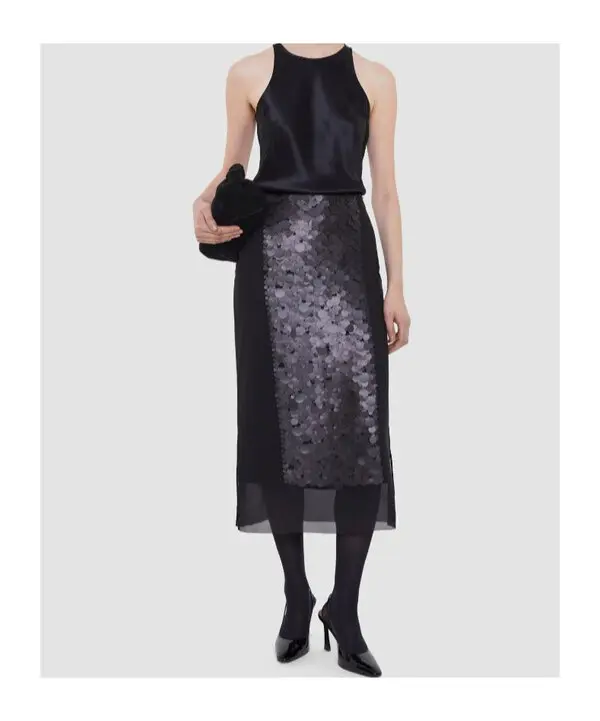 JOSEPH Sequin-embellished Midi Skirt