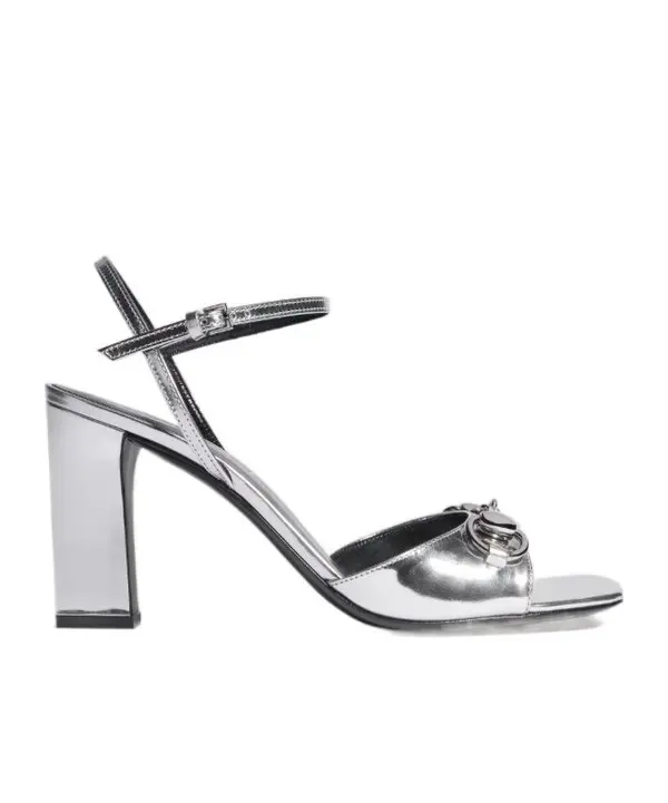 Gucci Signora Sandal - Metallic Silver