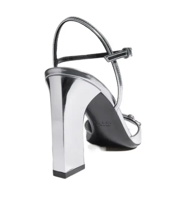 Gucci Signora Sandal - Metallic Silver