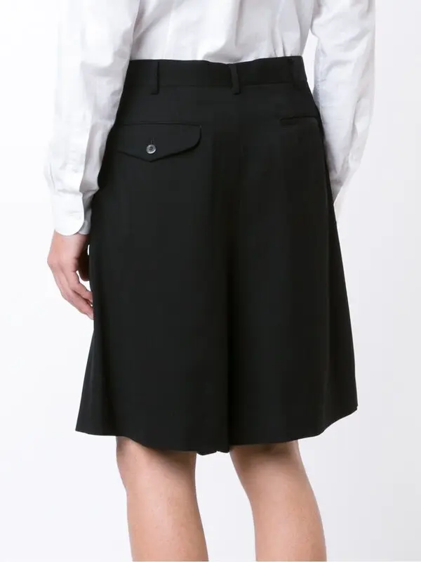 Comme Des Garçons Wide-leg Shorts - Black