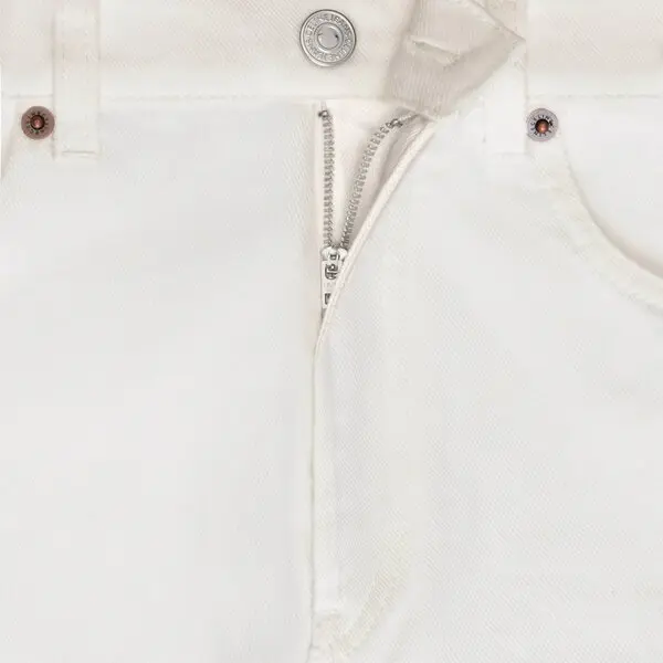 Celine High-waisted Denim Shorts With Stud Embellishments