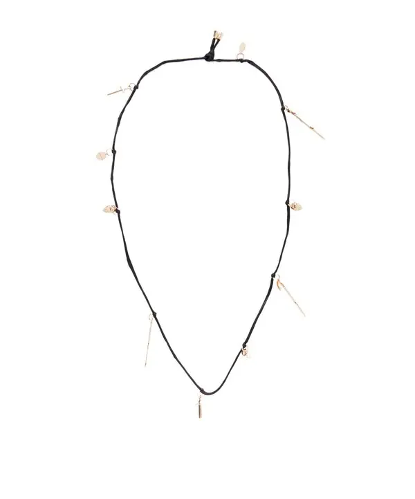 Gabriela Hearst Gold-tone Cord Necklace - White