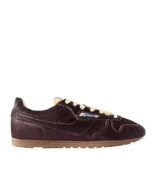 AUTRY Calf Hair Sneakers - Black