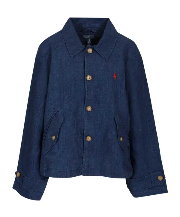 Polo Ralph Lauren Delavé Linen Single-breasted Jacket - Blue