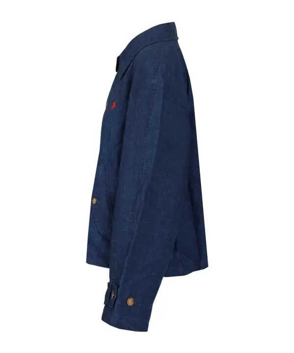 Polo Ralph Lauren Delavé Linen Single-breasted Jacket - Blue