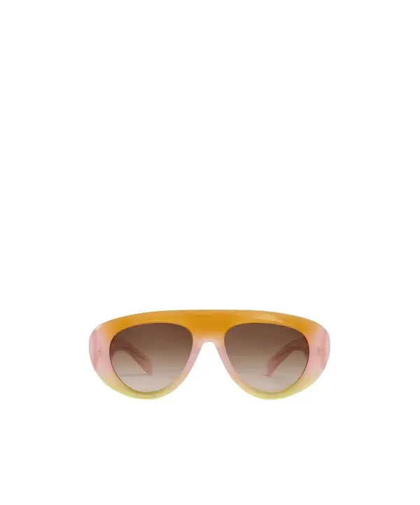 Celine Triomphe Stamp 01 Sunglasses In Acetate - Nude