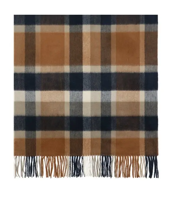 Max Mara Checkered Fringed Scarf - Multicolor