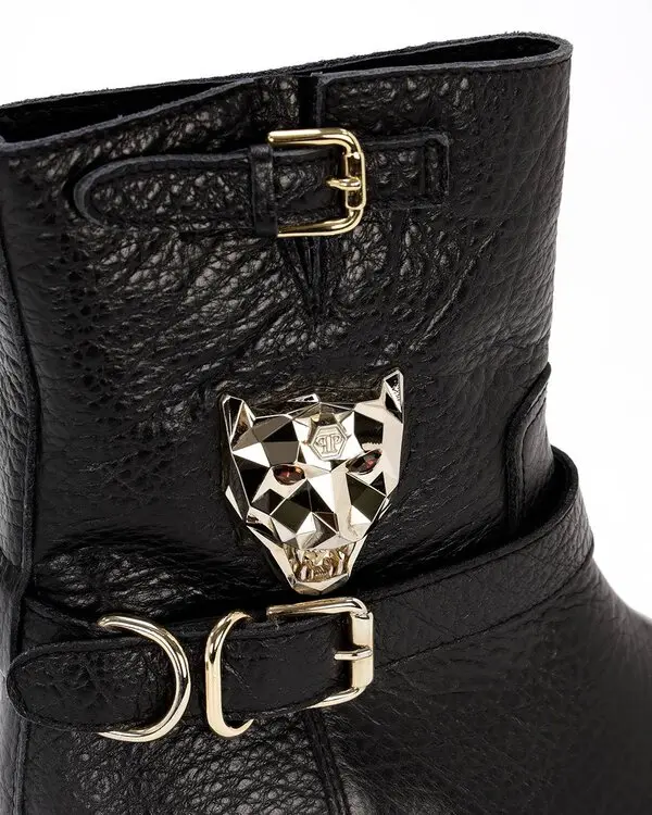 Philipp Plein Logo Booties