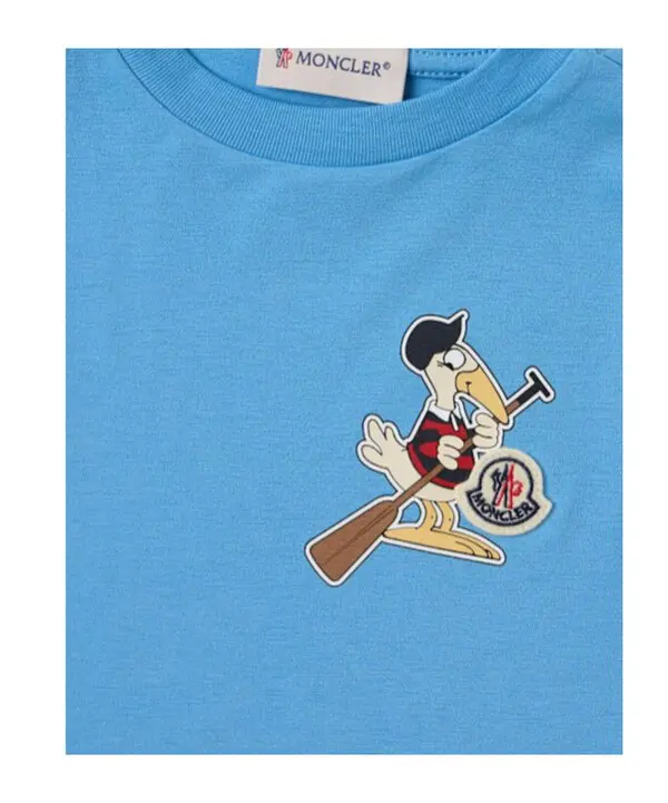 Moncler Cotton T-shirt With Mon Duck Logo