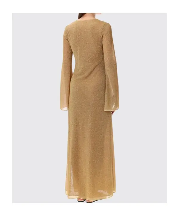Oseree Lumiere Long-sleeved Kaftan - Gold