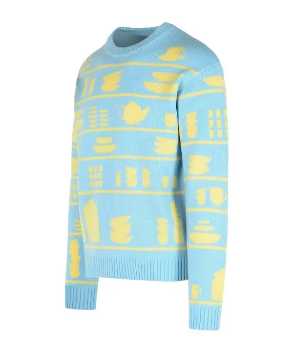 J.W.ANDERSON Jw Anderson Crockery Jacquard Jumper - Blue