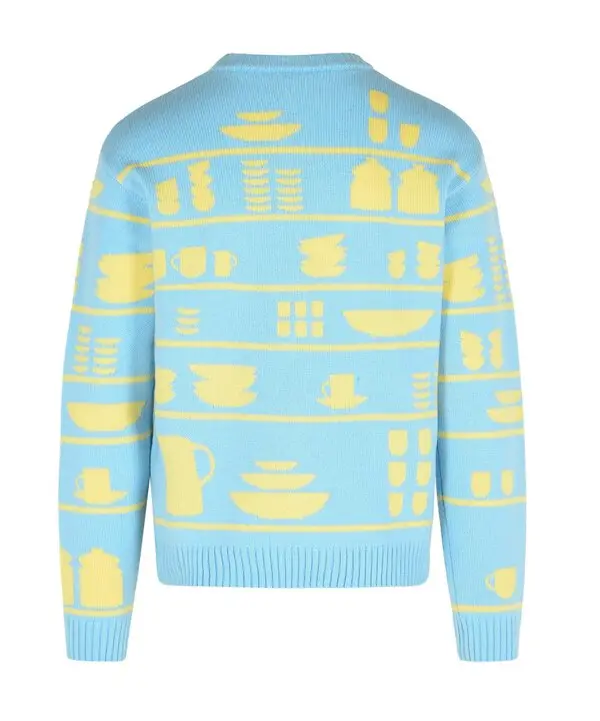 J.W.ANDERSON Jw Anderson Crockery Jacquard Jumper - Blue