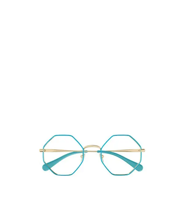 Chloé Octagonal Frame Eyeglasses - Light Blue
