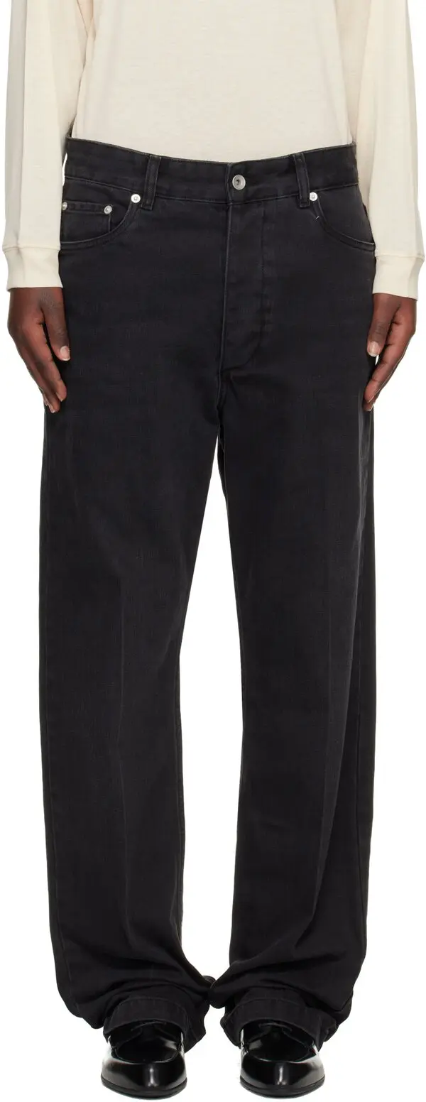 Studio Nicholson Belt Loop Jeans - Black