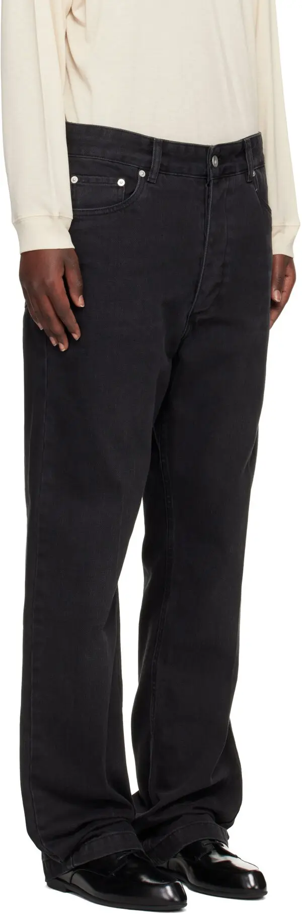 Studio Nicholson Belt Loop Jeans - Black