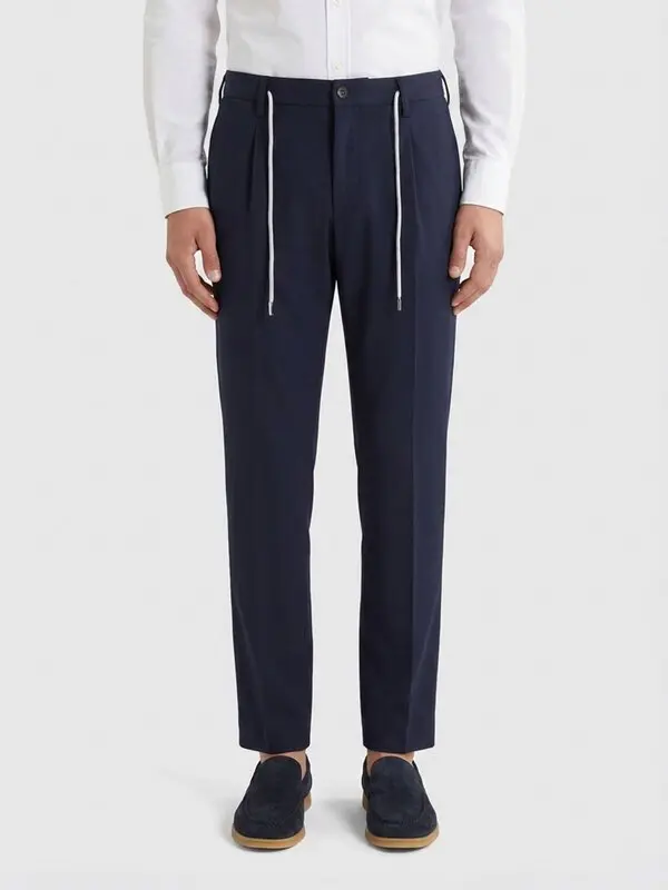 Eleventy Drawstring Tapered Leg Trousers