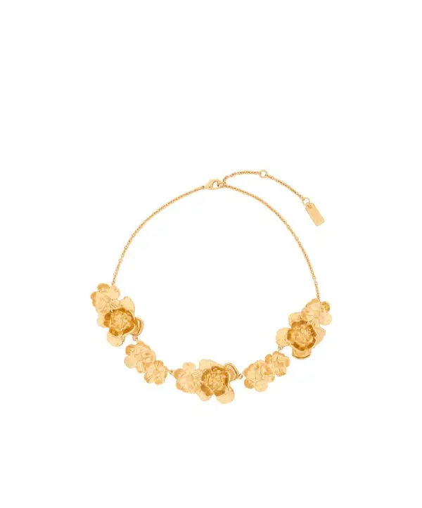 Chloé Bouquet Choker Necklace - Vintage Gold