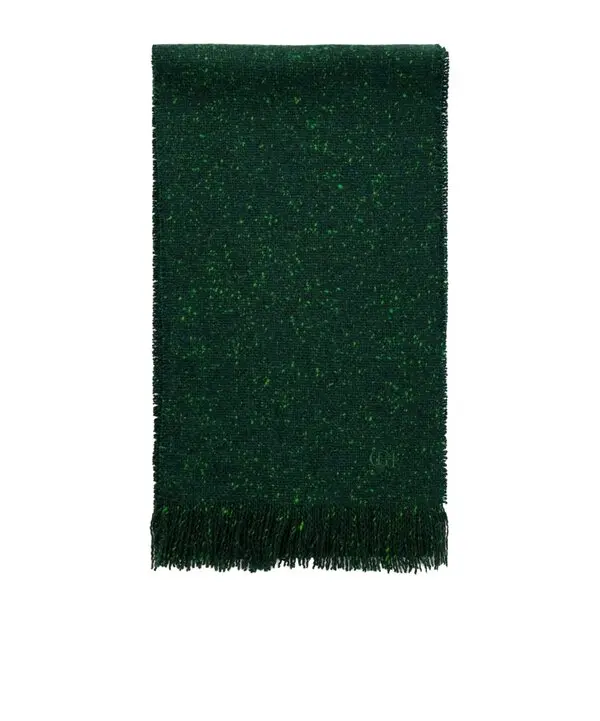 Gabriela Hearst Illumina Fringed Wool And Cashmere-blend Scarf - Black