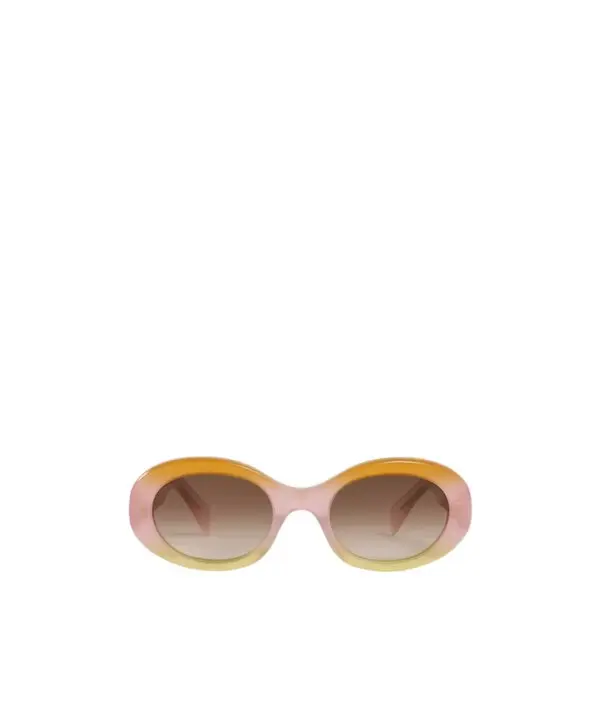 Celine Triomphe 01 Sunglasses In Acetate - Sunset