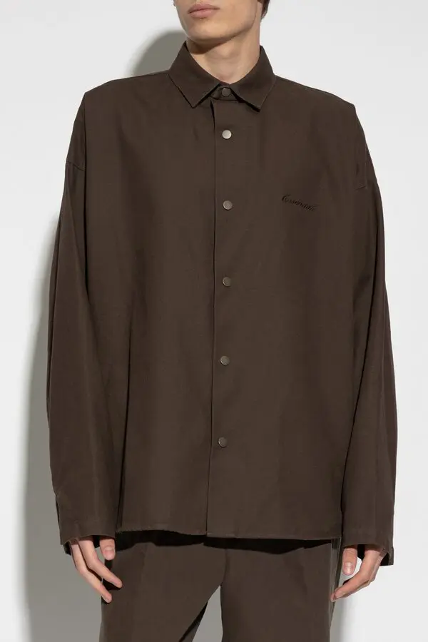 Fear Of God Oversized Overshirt - Brown