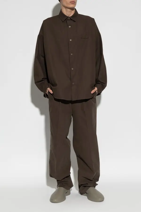 Fear Of God Oversized Overshirt - Brown
