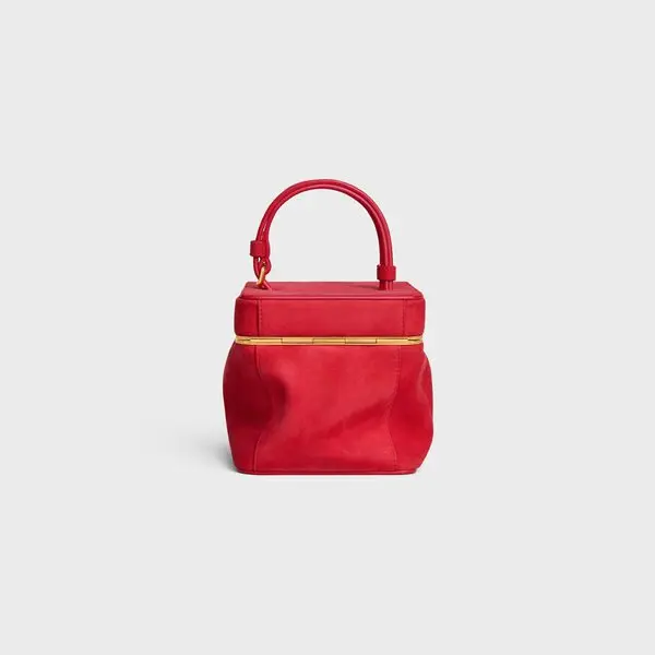 Celine Cube In Suede Goatskin