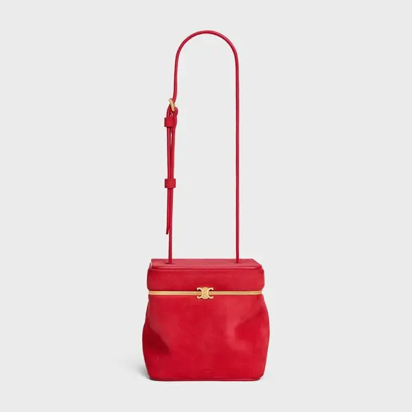Celine Cube In Suede Goatskin