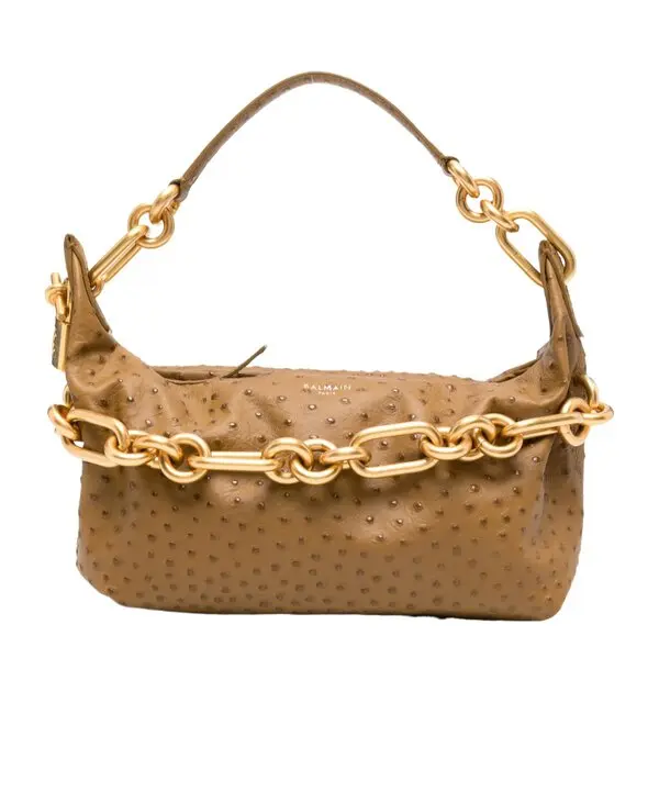 Balmain Chain-strap Shoulder Bag - Brown