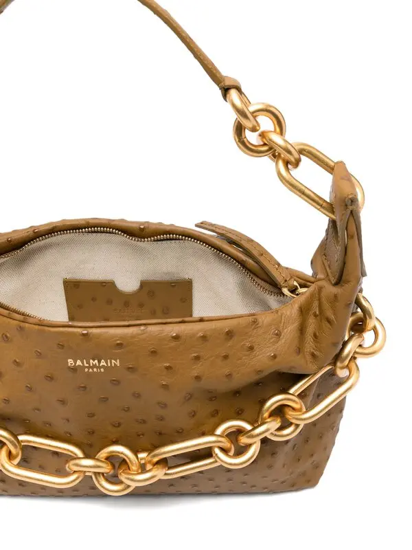 Balmain Chain-strap Shoulder Bag - Brown