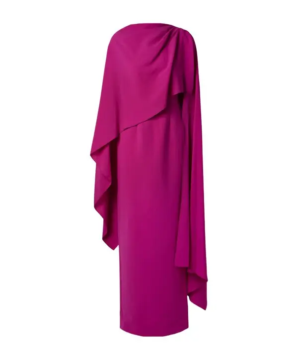 ROKSANDA Effect Pleated Crepe Gown - Purple