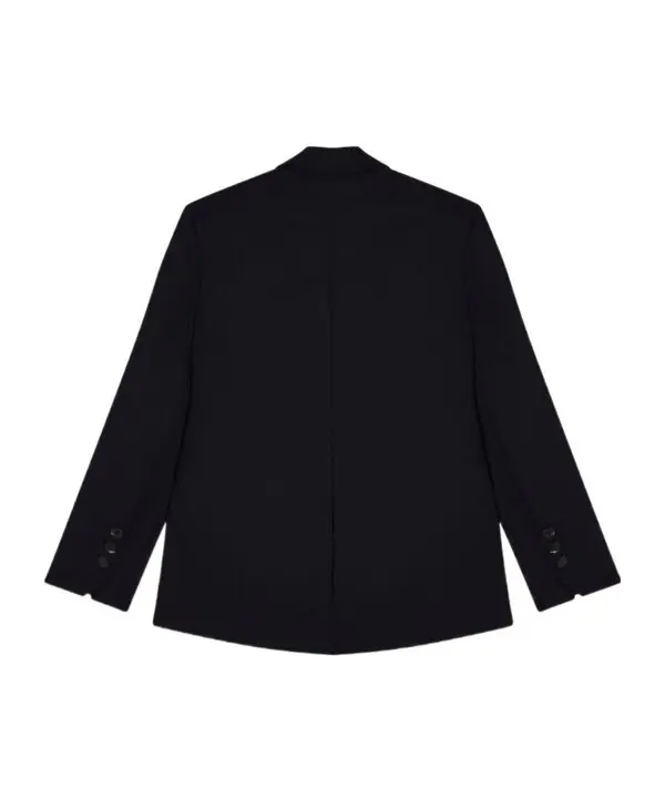 Emporio Armani Double-breasted Fluid Wool Jacket