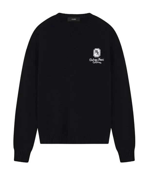Amiri Ma Chateau Wool Blend Sweater - Black