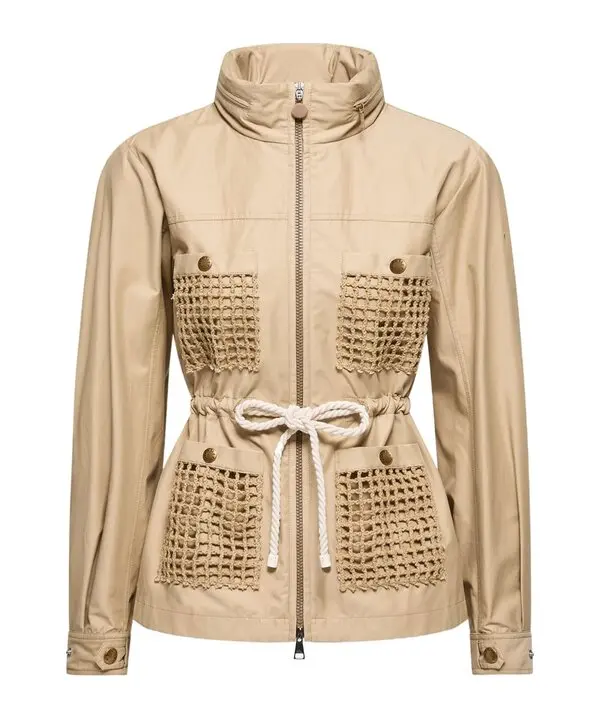 Moncler Bougain Twill Hooded Jacket