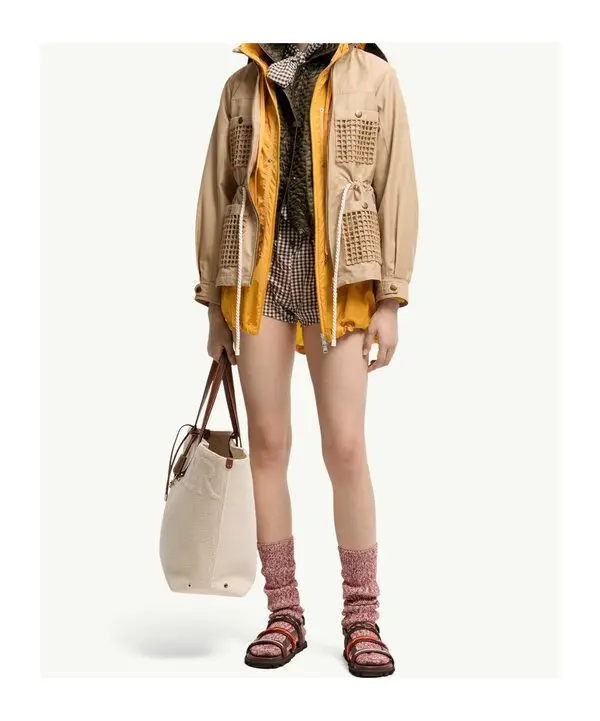 Moncler Bougain Twill Hooded Jacket