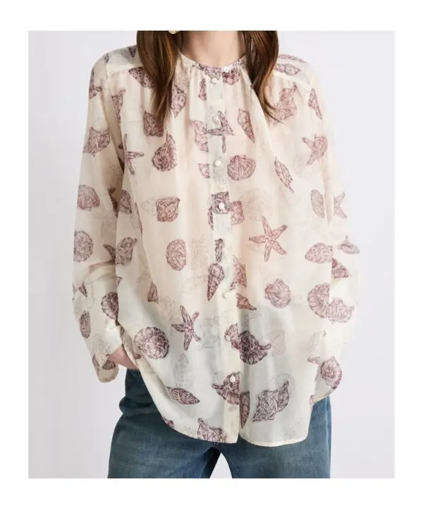 Marella Printed Voile Top