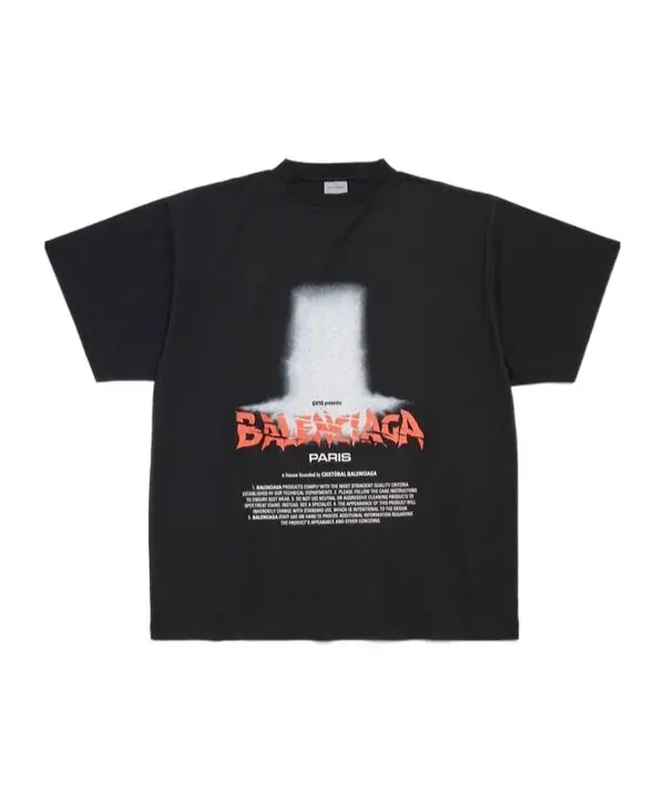 Balenciaga The Door Oversized T-shirt - Black