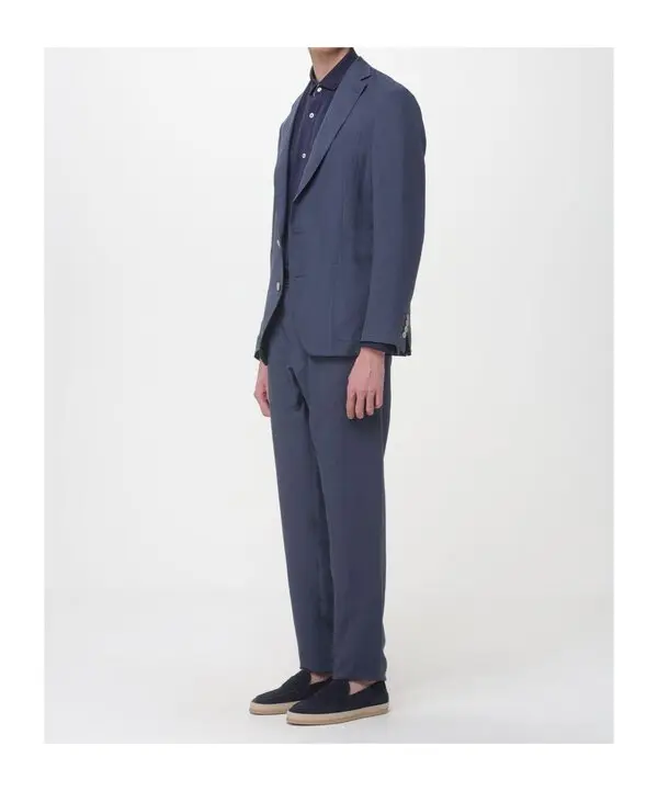 Eleventy Button Single-breasted Blazer - Blue