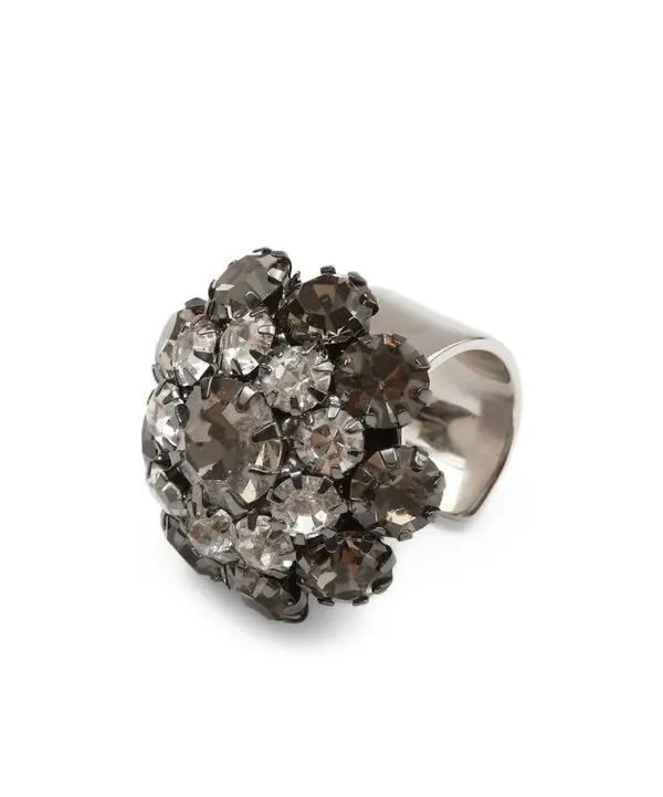 MAISON MARGIELA Crystal-embellished Earcuff - Black