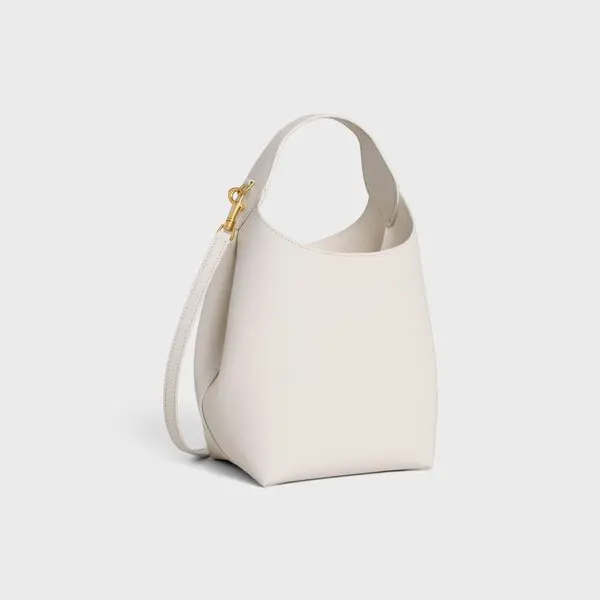 Celine Small Hobo Bag In Supple Smooth Calfskin - Rice