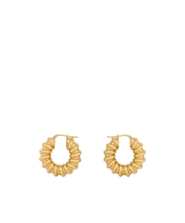 Celine Défilé Torus Hoops In Brass With Gold Finish - Yellow