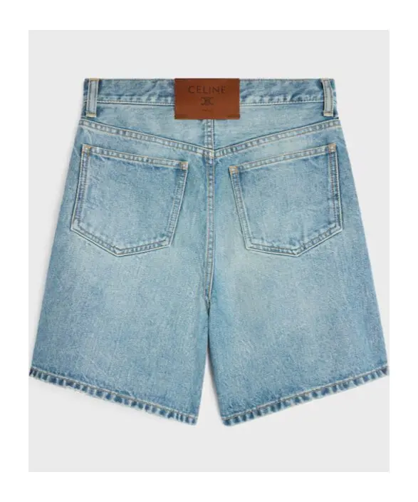 Celine Cotton Denim Shorts
