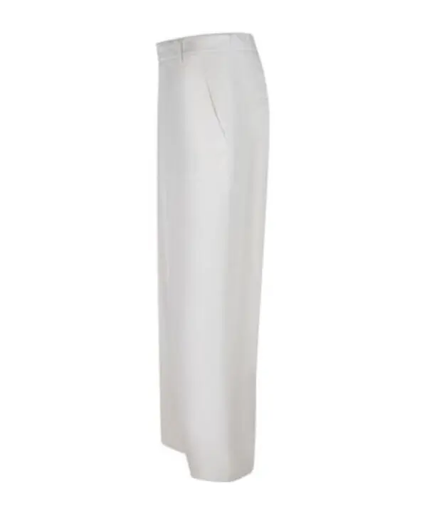 ALYSI Elastic-waist Wide-leg Pants - Gesso