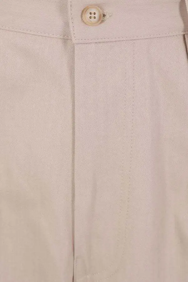 Eleventy Pleated Patch Pocket Pants - Nude