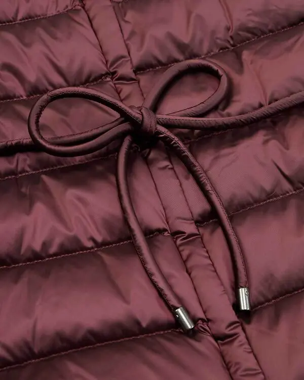 Max Mara Quilted Down Jacket With Belt