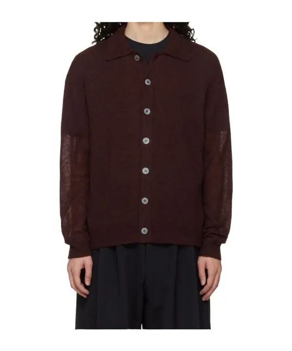 Studio Nicholson Long Sleeve Buttoned Knitwear