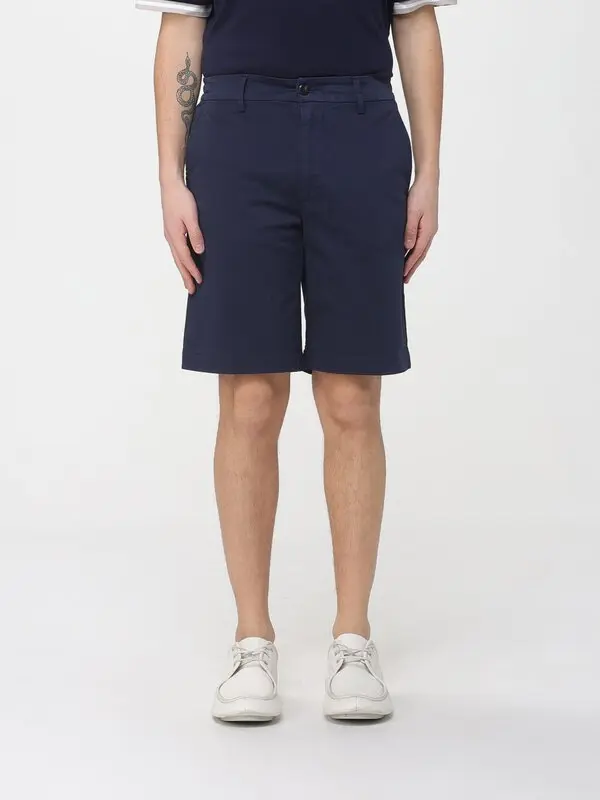 Eleventy Wide Leg Shorts - Blue