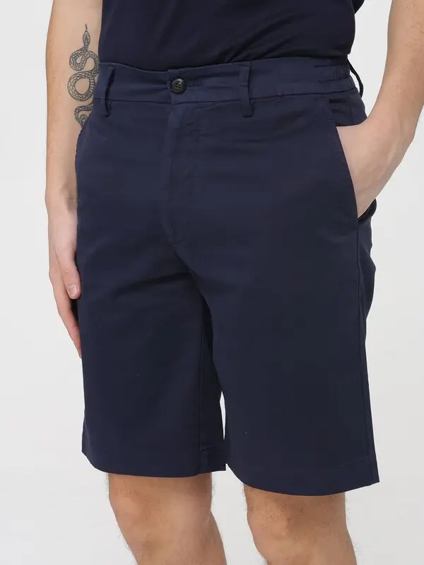 Eleventy Wide Leg Shorts - Blue