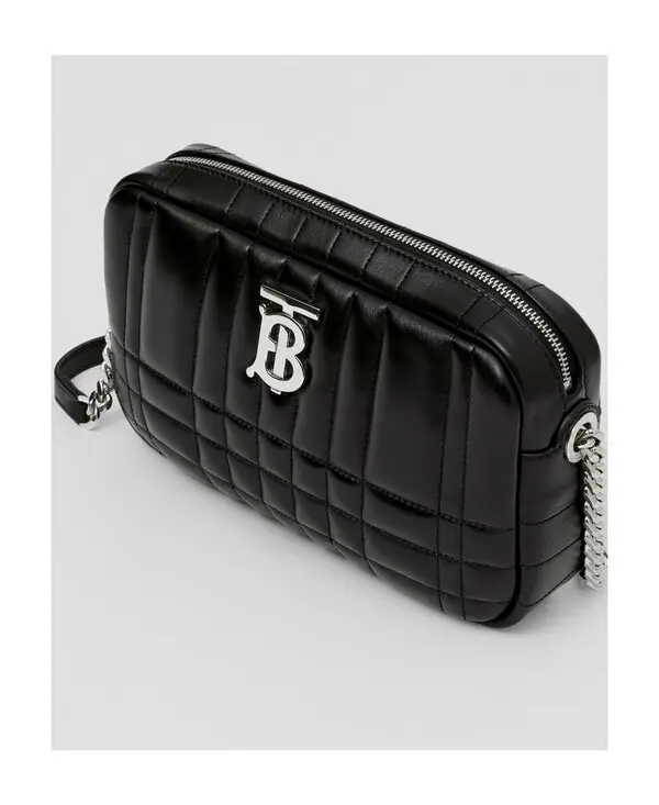 Burberry Lola Small Quilted Shoulder Bag - Black