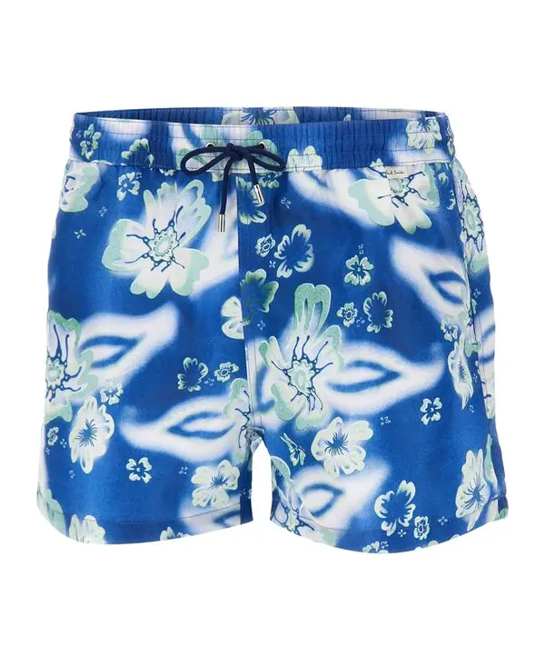 Paul Smith Riso Floral Swim Shorts - Blue